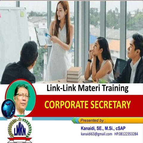 Link-Link MATERI Training_CORPORATE SECRETARY | PPTX
