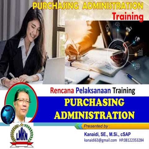 Rencana PELAKSANAAN Training _"PURCHASING ADMINISTRATION" | PPTX