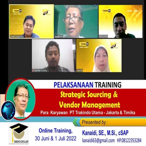 PELAKSANAAN + Link-link MATERI Training_"Strategic Sourcing & Vendor ...