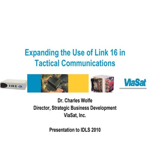 Advanced Link 16 Training : Tonex Training | PPTX