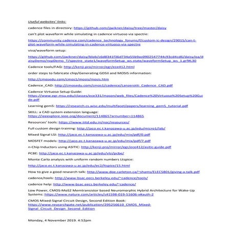 cadence files directory | PDF