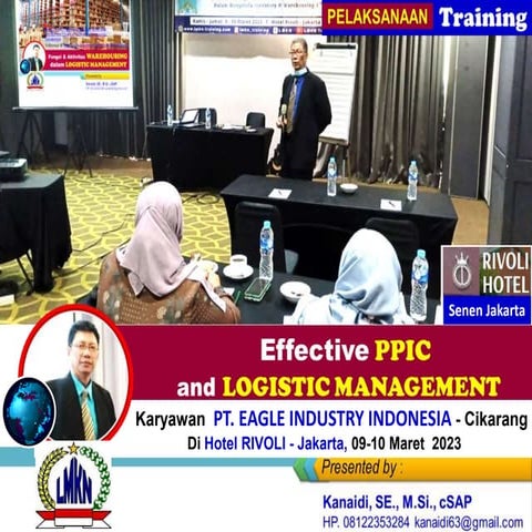 PELAKSANAAN + Link2 Materi TRAINING _"Effective PPIC & LOGISTICs ...
