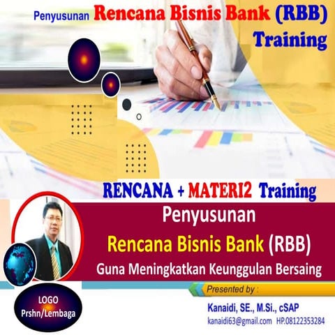 Pokok Bahasan MATERI & RENCANA Training _"Penyusunan RENCANA BISNIS BANK (RBB)" _Guna ...