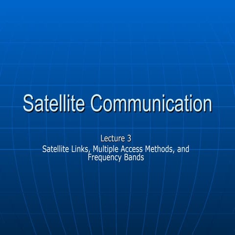 Satellite link design | PDF