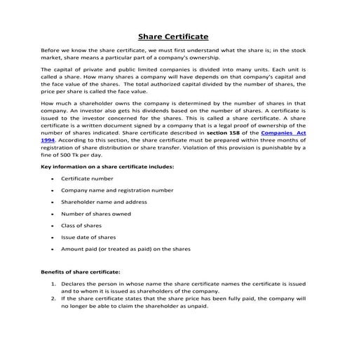 COMPANY LAW - ISSUE OF SHARE CERTIFICATES.pptx