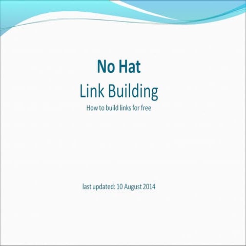 No Hat Link building | PPT