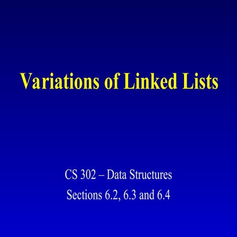 Data structures- Linked Circular Doubly Lists | PPT