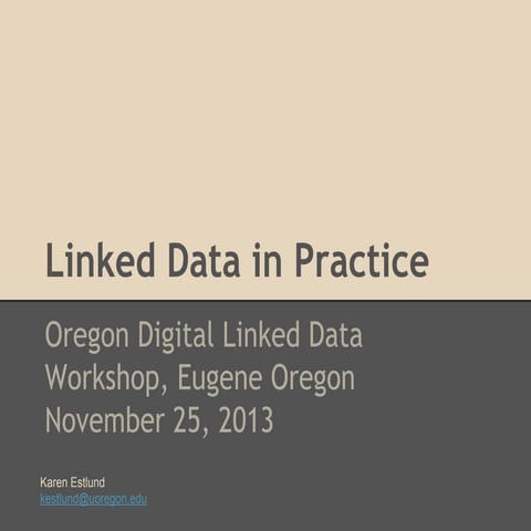 Linked data in practice | PPT