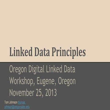 Linked data intro primer | PPT