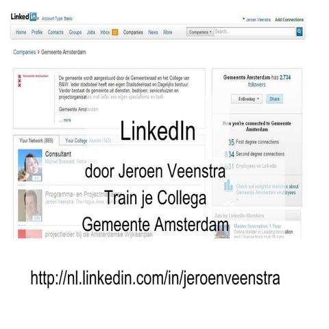 LinkedIn voor #train je collega | PPT | Careers