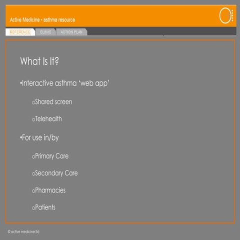 Asthma webapp | PPTX