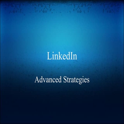 Linked In | PPT