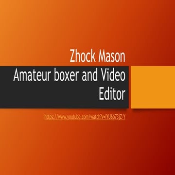 Zhock Mason Amatuer Boxer Training | PPT