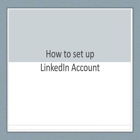 Linkedin Tutorial by Gen | PPTX