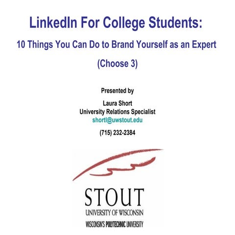 How To Build a Great Student LinkedIn Profile
