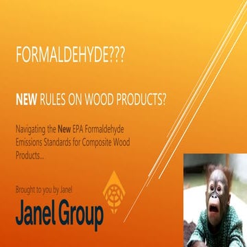 Formaldehyde and New Wood Product Rules | PPTX