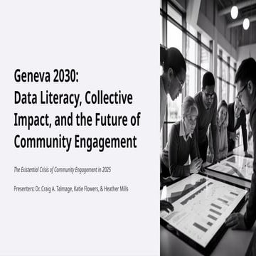 Geneva 2030: Data Literacy, Collective Impact, and the Future of ...