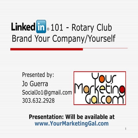 Linked In 101 Business Edition Jan 10 | PPT