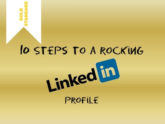 How to create a great Linkedin profile | PPTX | Social Networking ...
