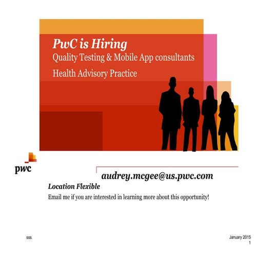 PwC is Hiring | PPT