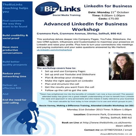 Linkedin Advanced Workshop | PDF