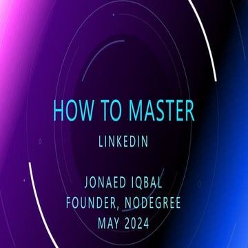How to Master LinkedIn for Career and Business | PPTX