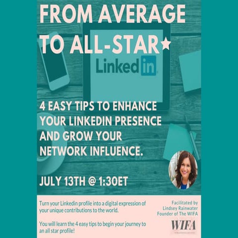 WIFA Webinar - From Average to All-Star LinkedIn | PDF
