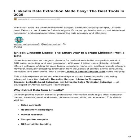 LinkedIn Data Extraction Made Easy The Best Tools In 2025.pdf