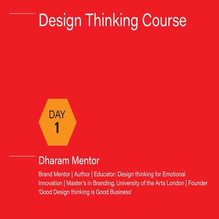 Design Thinking Course by Dharam Mentor | PPT