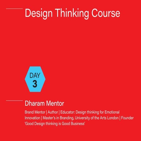 Design thinking Course by Dharam Mentor | PPT
