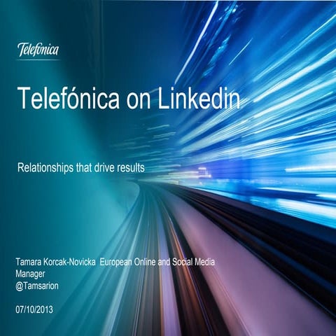 Telefonica on LinkedIn | PPT | Business | Business and Finance