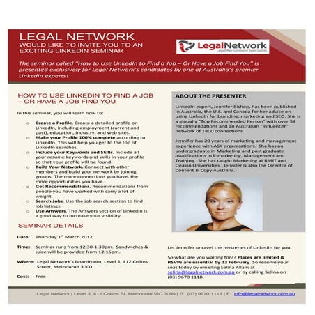 Linked In Flyer | PDF