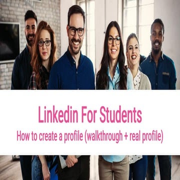 Linkedin For Students: How To Create A Profile (Walkthrough + Real ...