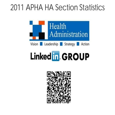 2011 APHA HA LinkedIn Group Stats | PDF