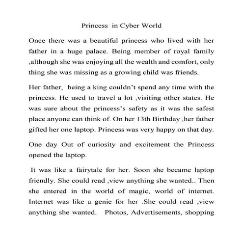 Princess in cyber world part i | PDF