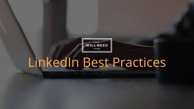 Linkedin Best Practices Ppt
