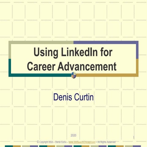 Using LinkedIn for Career Advancement | PPT