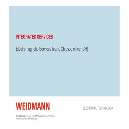 WEIDMANN Integrated Services | PDF