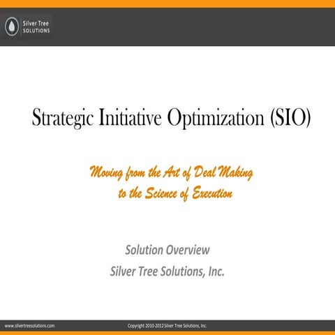 Strategic Initiative Optimization and Strategic Relationship ...