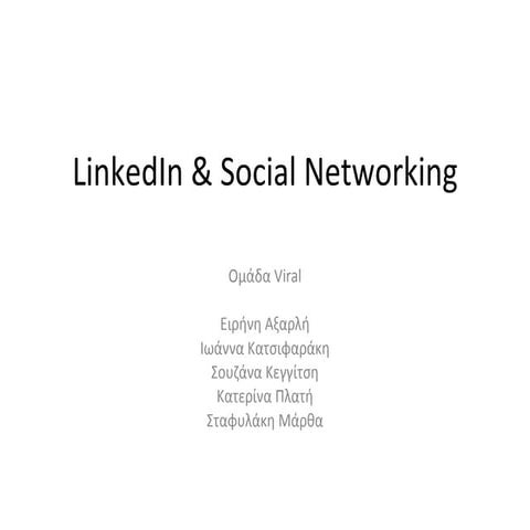 Linked In Social Networking1 Ppt