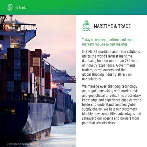 IHS Maritime & Trade | PDF