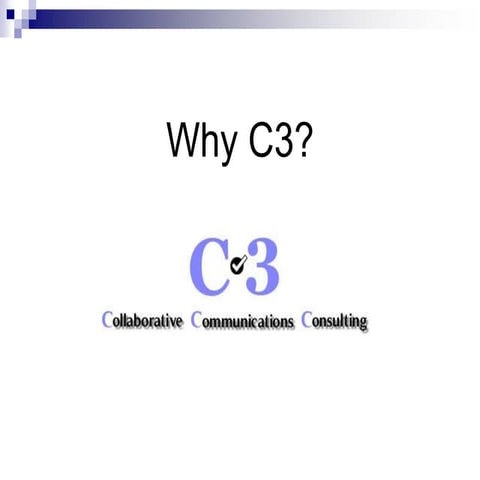 Linked In Why C3 8.13.09