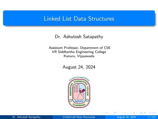 Linked List Data Structures Ppt 9368