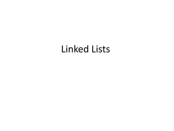 Linked List Static and Dynamic Memory Allocation Linked List Static and Dynamic Memory Allocation