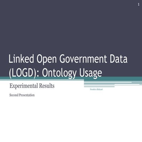 Linked Open Government Data (LOGD) | PPTX