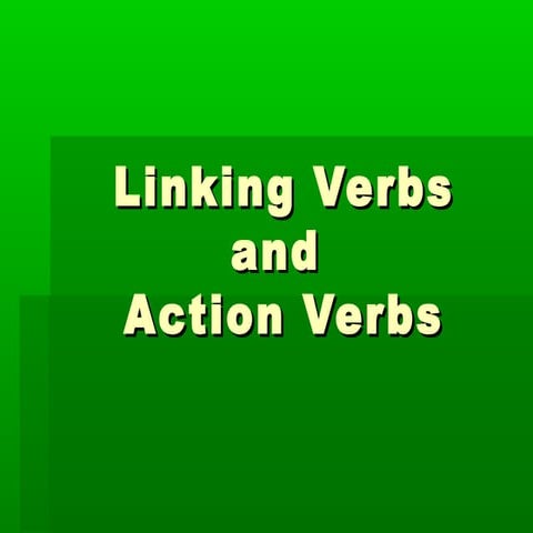 Linking and action verbs (Mariam) | PPT