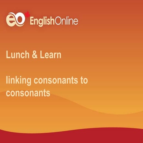 Linking consonants to consonants | PPTX