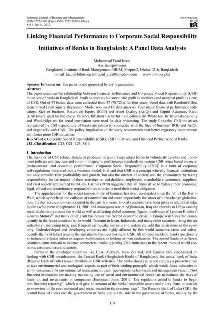 A presentation on Corporate Social Responsibility on Banking.pptx