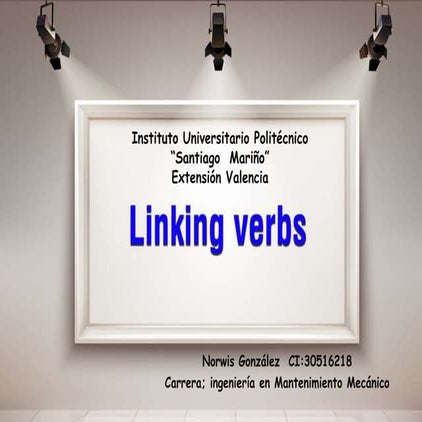 Linking verb | PPT