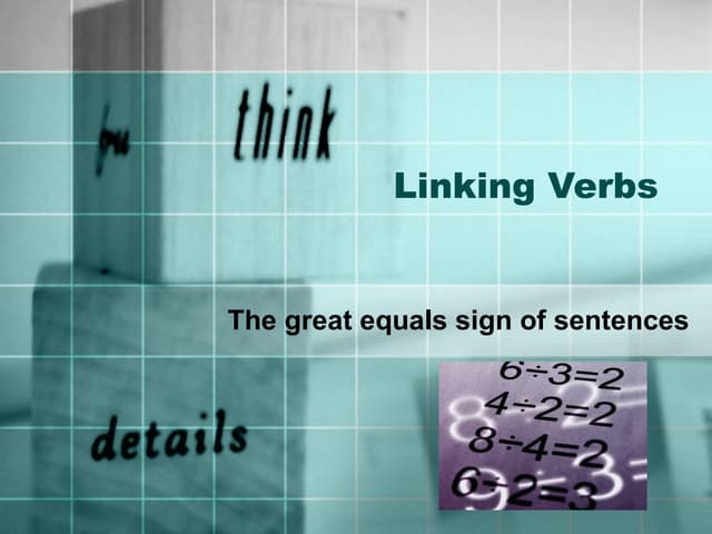 Linking Verbs | PPTX
